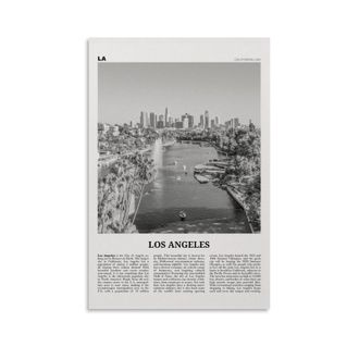 Generic Los Angeles Black And White Park Poster Dekorative Malerei Leinwand Wandkunst Wohnzimmer Poster Schlafzimmer Malerei,Wandkunst Bilddruck Moderne Famil
