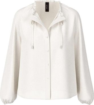 Marc Cain Lockere Bluse - - Blouses & Shirts - Damen - Wei&szlig; - S