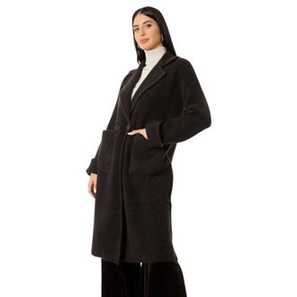 D.exterior Femme, Manteaux, Brun, Taille: 42 FR Cappotto Soft Midi