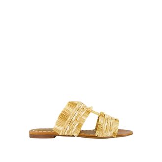 Dolce & Gabbana Braided Raffia Flat Fringe Slippers - - Shoes - Damen - Beige - 36 EU