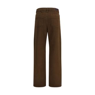 Christophe Lemaire Womens Brown Cotton Casual Pants