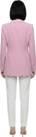 Dolce & Gabbana Womens Pink Elastane Blazer Clothing