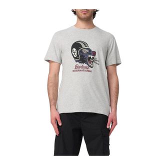 Barbour Homme, Tops, Gris, Taille: XL Wolf Head Graphic Tee