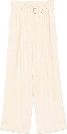 Dries Van Noten Femme, Pantalons, Beige, Taille: 42 FR Wide Pantalons