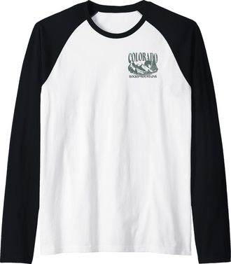 Trendy Apparel Colorado Rocky Mountains Pocket Forest Back Raglan