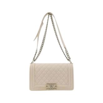 Chanel Sac bandouli&egrave;re Boy Pre-owned - Femme - Pre-owned - Blanc - Taille: ONE Size