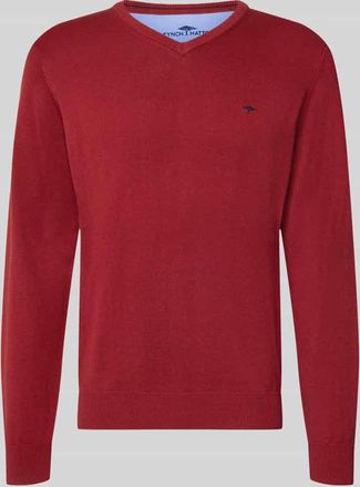 Fynch-Hatton Strickpullover mit Label-Strickerei
