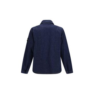 Stone Island Cotton Denim Jacket - Blue
