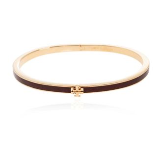 Tory Burch Bracelet fin &eacute;maill&eacute; Icon - Femme - Accessoires - Jaune - Taille: M