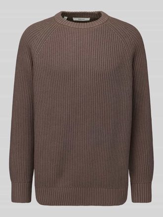 Selected Regular Fit Pullover aus reiner Baumwolle Modell BRAUN