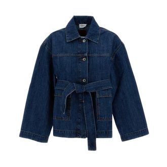 P.A.R.O.S.H. P.a.r.o.s.h., Femme, Vestes, Bleu, Taille: 38 FR Denim Vestes