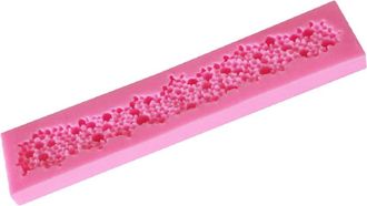 BESTONZON Perlen Fondant Form Silikon Kuchenformen Backform S&uuml;&szlig;igkeiten Muffin Silikonform Tortenrand Deko (Rosa)