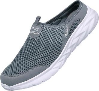 Generic Mules pour homme - Taille 43 - Hollow Out - Respirantes - Semelle souple - Chaussures de marche confortables - Sans lacets - L&eacute;g&egrave;res - R&eacute;sistantes &agrave; l