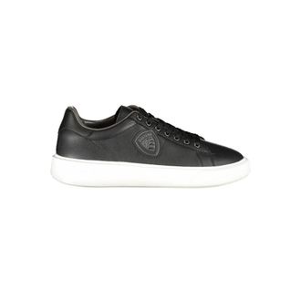 Blauer Leather Sneaker - - Shoes - Herren - Schwarzk - 40 EU