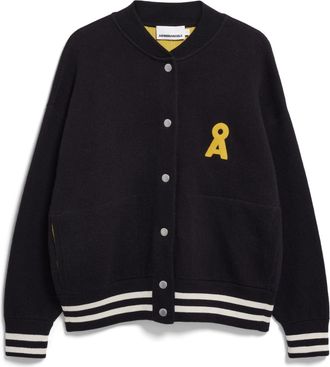 Armedangels Damen Jacke aus Bio-Woll Mix Iconic &Aring; AALISON Oversized Fit Black-armedangels Yellow
