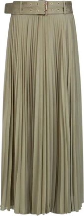 Liu Jo Femme, Jupes, Vert, Taille: 42 FR Longue Jupe Pliss&eacute;e