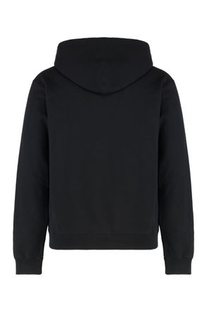Jil Sander Mens Logo Cotton Hoodie Black Jumpers Sweater