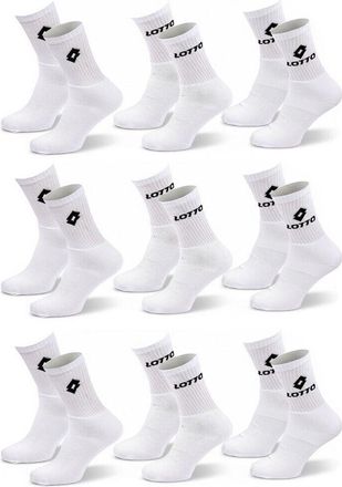 Lotto Chaussettes SPORT CREW - Pack de 9 Paires 5714X9 BLANC