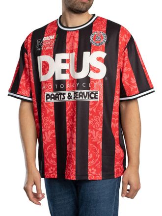 Deus Nouveau Moto Oversized T-Shirt, Rot