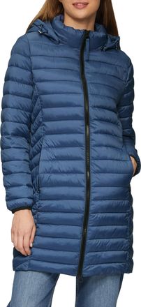 s.Oliver Lange Steppjacke mit abnehmbarer Kapuze im Slim Fit
