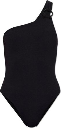 Matteau Femme, Maillots de bain, Noir, Taille: 44 FR Maillot de Bain Asym&eacute;trique &agrave; Anneau