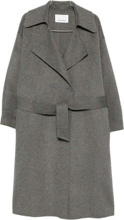 Frankie Shop Knielanger Mantel - Grau