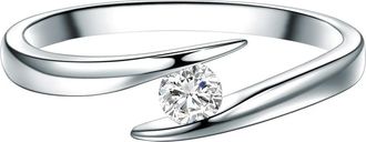 Trilani Ring - Sterling Silber Ring Topas - Gr. 50 - in Silber - f&uuml;r Damen