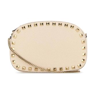 Valentino Garavani Femme, Sacs, Blanc, Taille: ONE Size Mini sac bandouli&egrave;re Rockstud