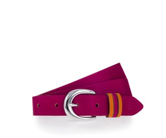 Tamaris Lederg&uuml;rtel TAMARIS, Damen, Gr. 105, pink, Rindsleder, G&uuml;rtel Lederg&uuml;rtel, mit Dreifach-Schlaufe verziert