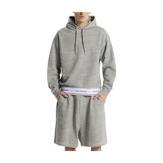Dsquared2 SweaT-shirt &agrave; capuche avec ceinture &eacute;lastique en caoutchouc - Homme - Sweatshirts et sweats &agrave; capuche - Gris - Taille: M
