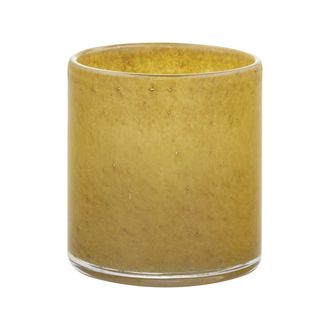 Blomus Windlicht -SAGA- | Kerzenhalter aus Glas | Farbe Tan | Gr&ouml;&szlig;e L | &Oslash;15x 16H cm | f&uuml;r Innen- und Au&szlig;endekoration