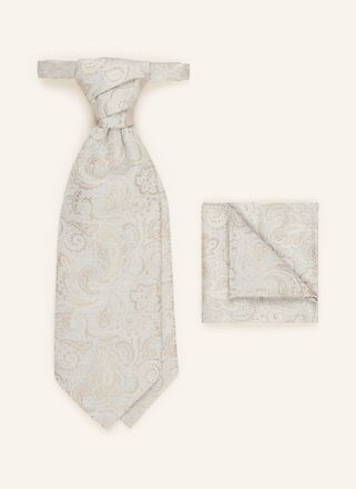 Wilvorst Wilvorst Set: Krawatte Und Einstecktuch beige