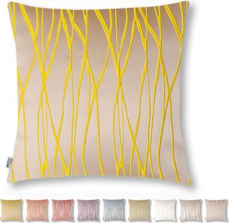 Neutex >> SERENADE << Kissenh&uuml;lle / 38 x 38 cm / gelbgr&uuml;n