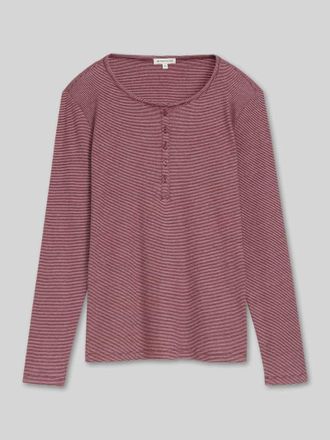 Tom Tailor Regular Fit Langarmshirt aus Baumwoll-Mix