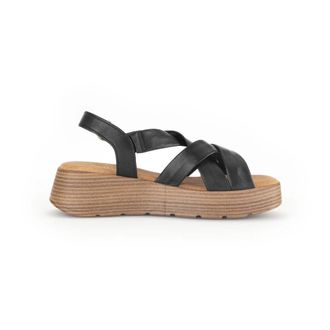 Gabor Flache Sandalen - - Shoes - Damen - Schwarzk - 41 EU