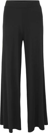 Doris Streich Weitbein-Hose - - Trousers - Damen - Schwarzk - L