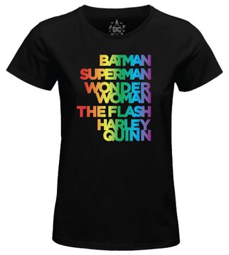 DC Comics Damen wodcomits002 T-Shirt, Schwarz, X-Large