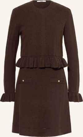 Maje Set: Strickkleid Und Pullover braun