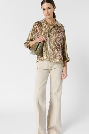 Gerard Darel Chemise imprim&eacute;e en soie - CAURELIE - Multicolore