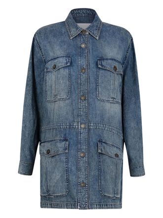 Isabel Marant Jeansmantel mit Knopfverschluss - Blau