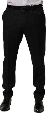 Dolce & Gabbana Homme, Pantalons, Noir, Taille: 2XL Pantalon de costume ajust&eacute; en laine