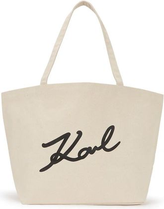 Karl Lagerfeld Shopper - K/SIGNATURE SHOPPER - Gr. unisize - in Beige - für Damen