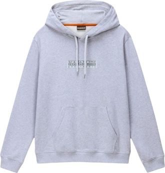 Napapijri Homme, Sweatshirts et sweats &agrave; capuche, Gris, Taille: 2XL Box Logo Sweat &agrave; capuche