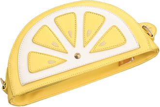 Generic Kleine Taschen aus echtem Leder für Frauen, Umhängetasche für Kinder, süßer Fruchtsack, süße Umhängetasche, Umhängetasche für Frauen, Zitronen, Kinder