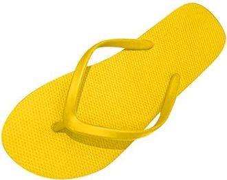 Generic G&eacute;n&eacute;rique Sandales Femme Pantoufles pour femmes mode d&eacute;contract&eacute;e chaussures de plage boh&egrave;me tongs chaussures plates string sandales pantoufles(Yellow
