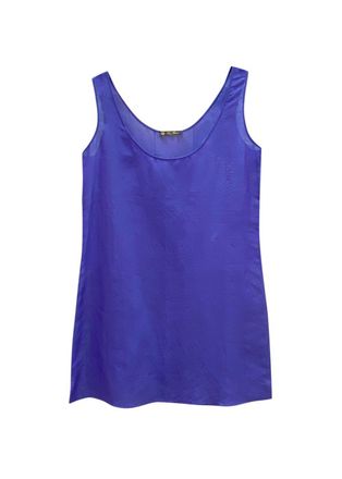 Loro Piana Purple Silk Blend Sleeveless Top Size XS