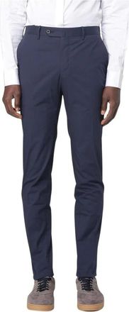 Pantaloni Torino Homme, Pantalons, Bleu, Taille: S Pantalon en Coton Stretch Coupe Slim