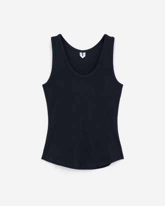 Arket Geripptes Tanktop -Blau
