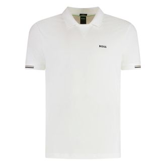 HUGO BOSS Homme, Tops, Blanc, Taille: XS Polo technique
