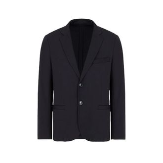 A|X Armani Exchange Einreihiger Blazer - - Jackets - Herren - Blau - S